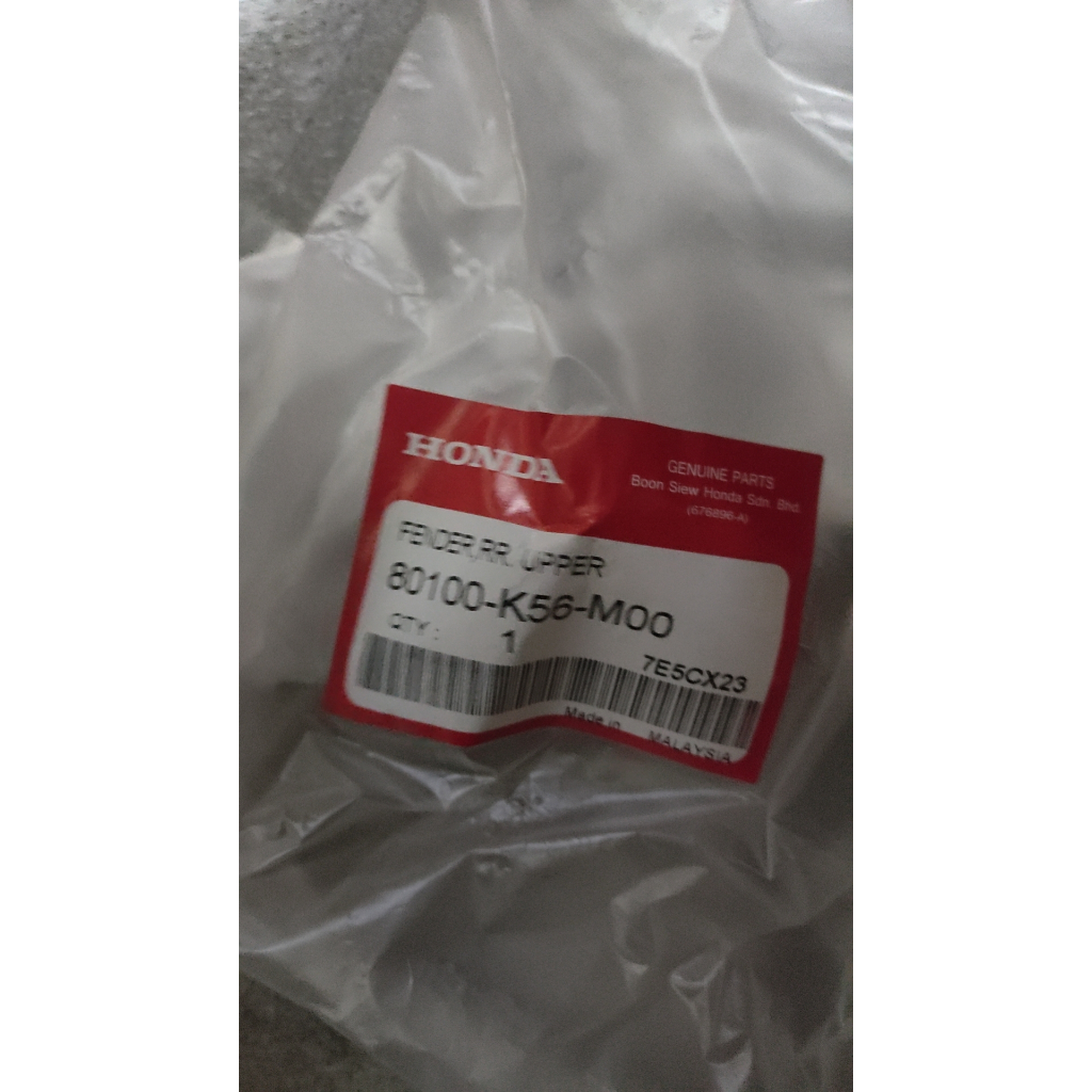 FENDER REAR-HONDA RS150-80100-K56-M00-UPPER-ORIGINAL HONDA BOONSIEW ...