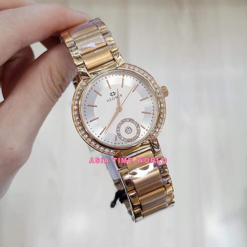 [Original] Hegner 5052L Women Watch with Date Display and Stainless ...