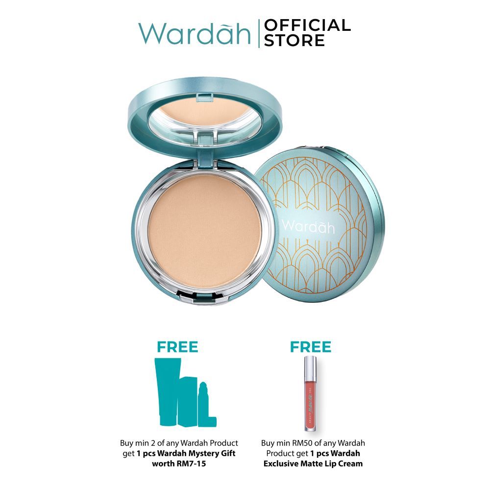 Wardah Exclusive Two Way Cake Compact Face Powder Foundation | Shopee ...