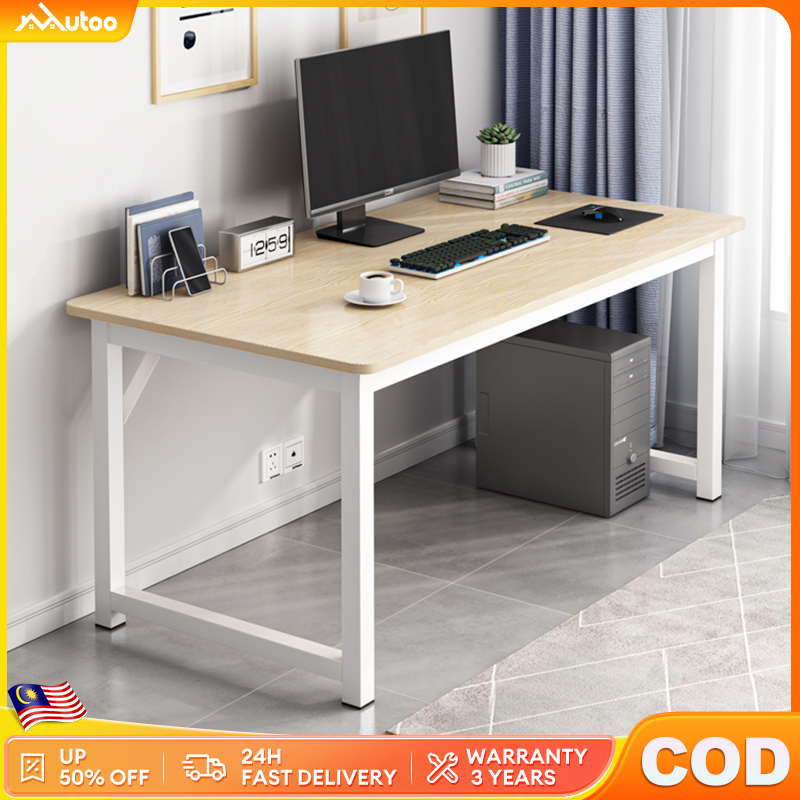 MT 140cm Writing desk Meja Belajar Computer Desk Office Table Notebook ...