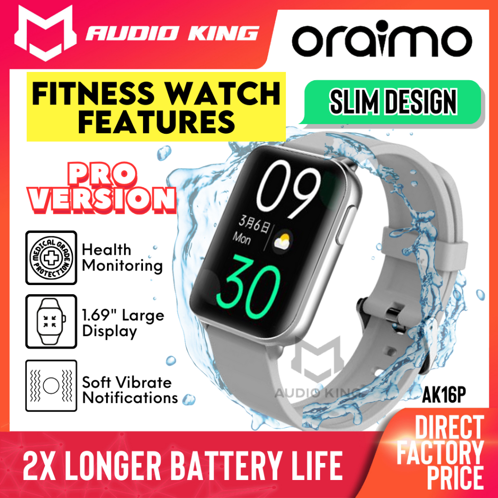 ORAIMO Original Fitness Step Tracker IP68 Waterproof Watch For Sport ...