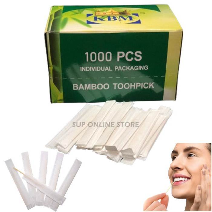 1000pcs Toothpick Wrapper / Wrap Toothpick / Bamboo Toothpick ...