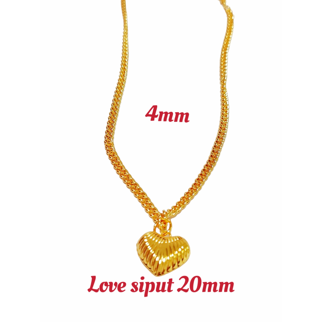 Rantai leher gajah 4mm Emas bangkok | Shopee Malaysia