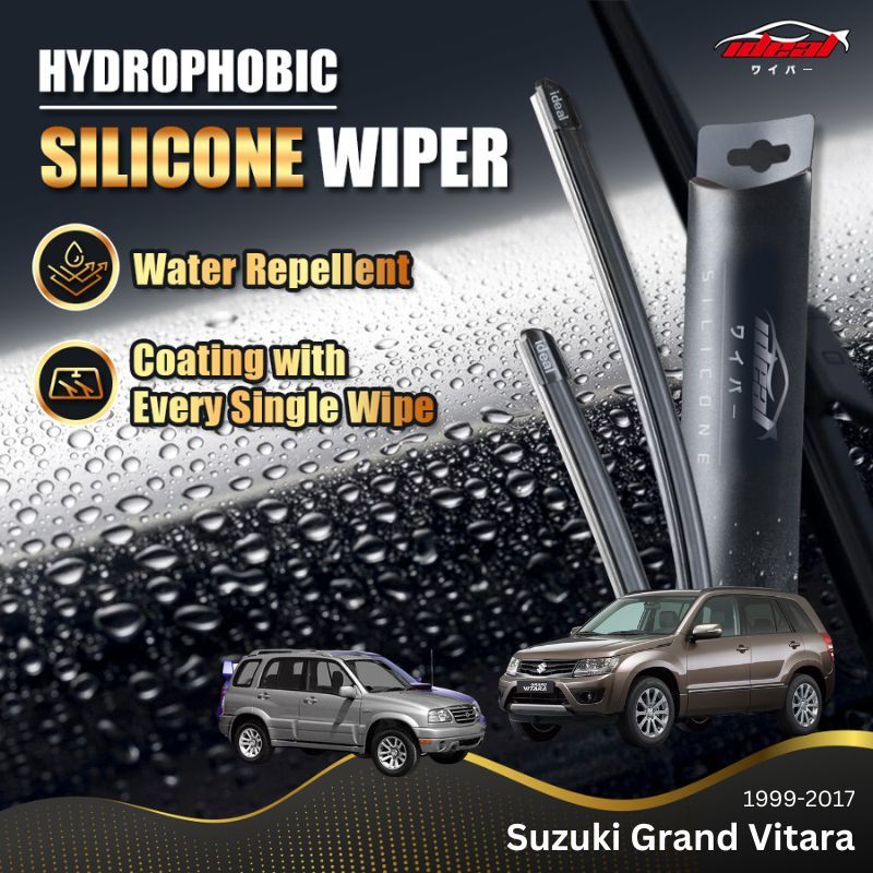 Ideal Wiper Suzuki Grand Vitara (1999-2017) Hydrophobic Silicone Water ...