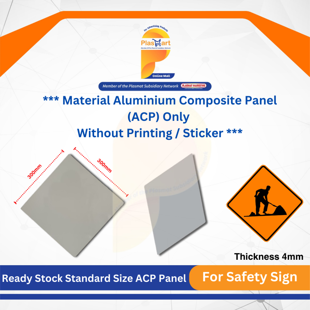 Ready Stock Standard Size ACP Panel For Safety Sign - DIAMOND Shape ...