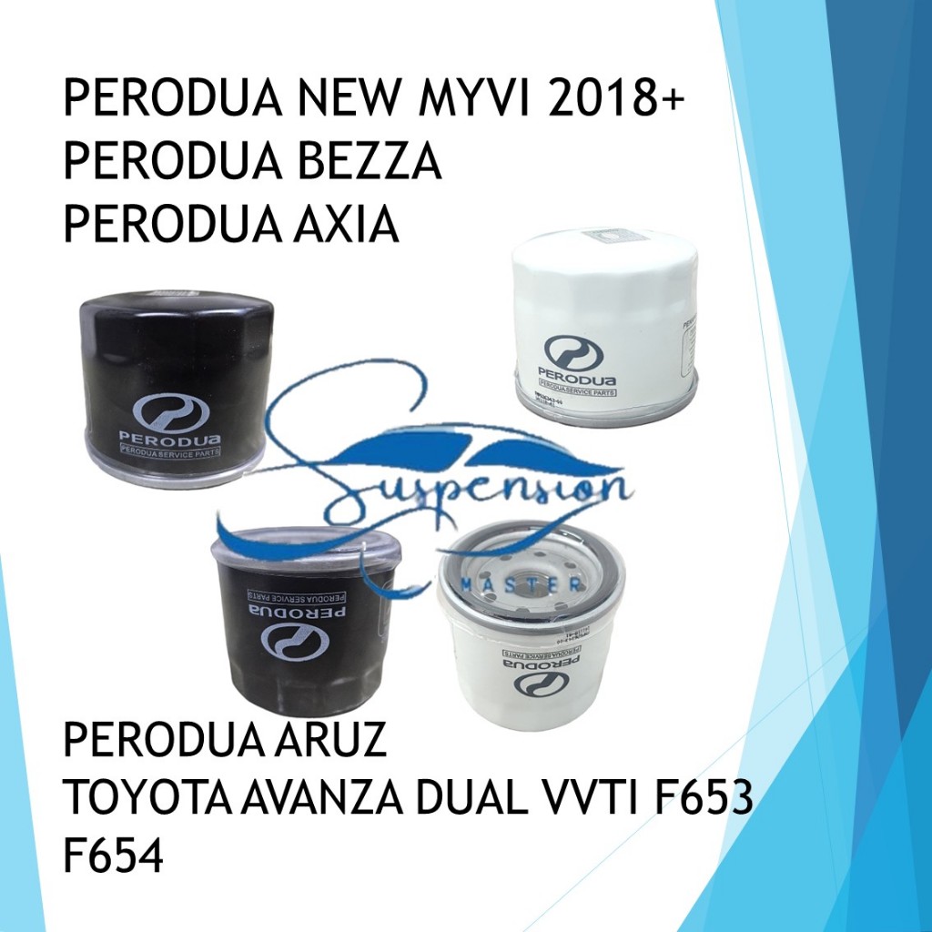 (OIL FILTER) - PERODUA BEZZA AXIA MYVI 2018+ ARUZ TOYOTA AVANZA DUAL ...
