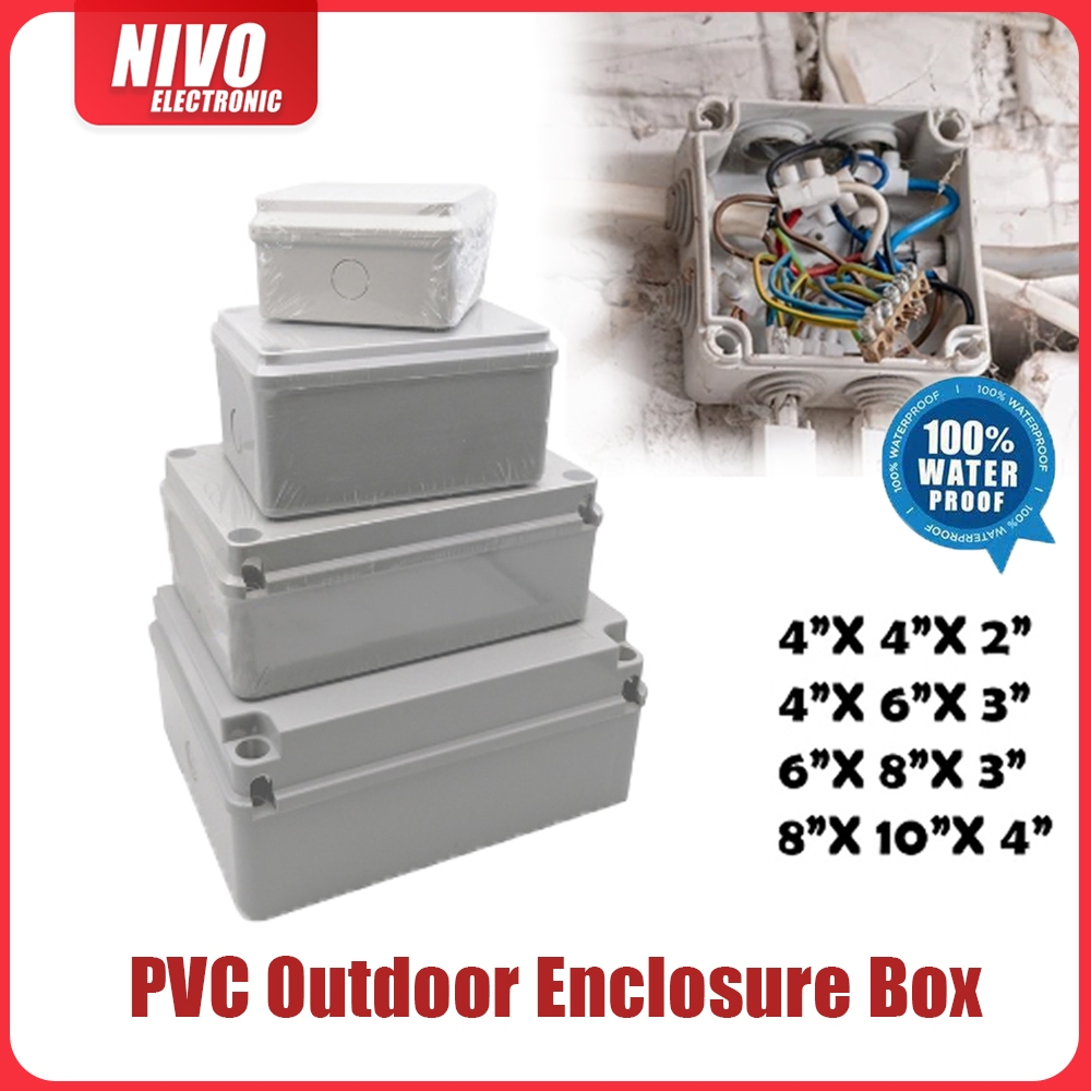 PVC Outdoor Enclosure Box PVC square outdoor Junction Box Waterproof ...