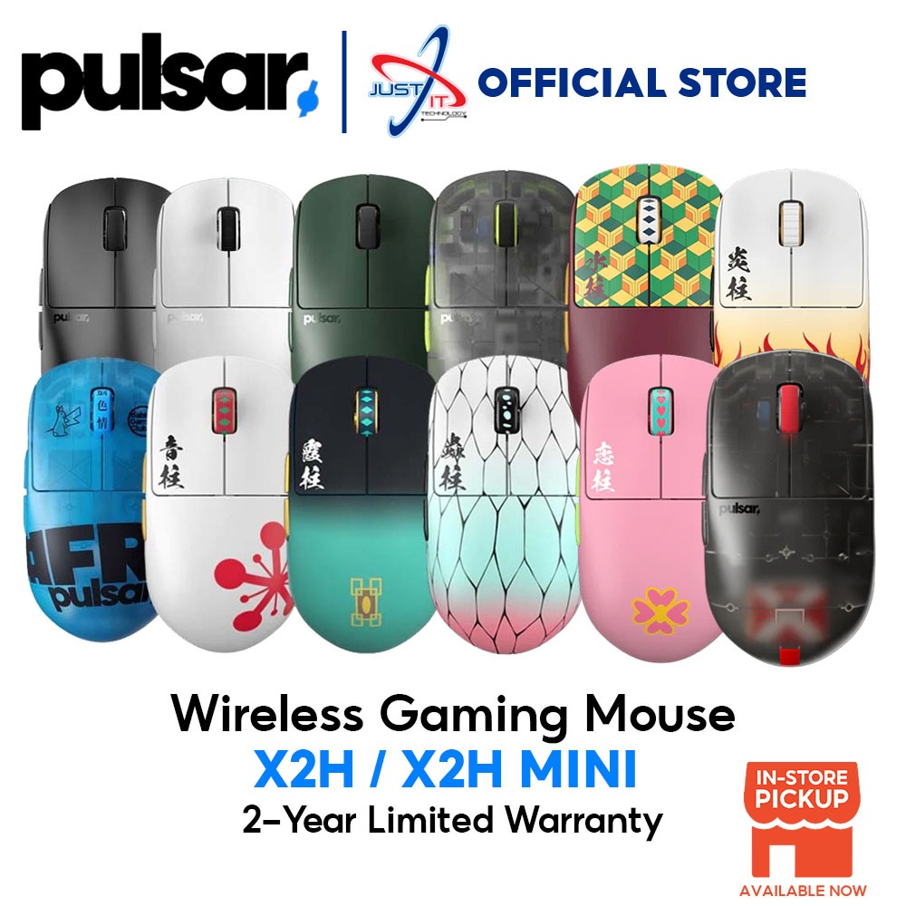 Pulsar X2H/X2H Mini Wireless Gaming Mouse - Black/White/Founder/Acid ...