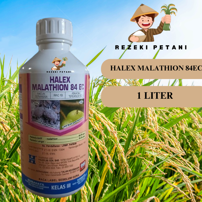 [ORIGINAL] 1L HALEX Malathion 84EC (malaxion 84)/Racun Serangga/malathion 84%/Koya,Lalat Buah ...