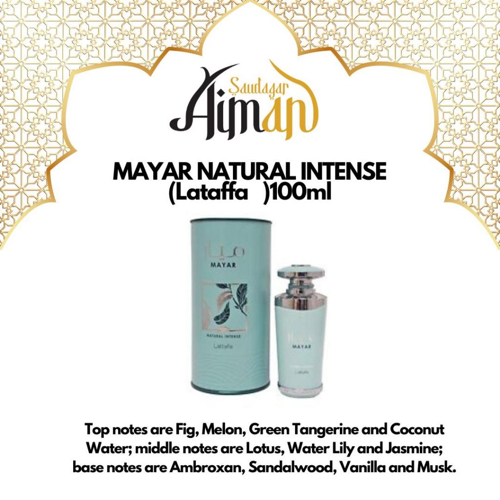 MAYAR NATURAL INTENSE BY LATAFFA 100ML | Shopee Malaysia