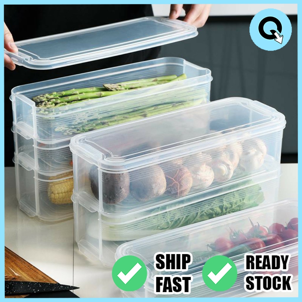 QFL 3 Layer Plastic Food Storage Container Refrigerator Organizer Bekas ...
