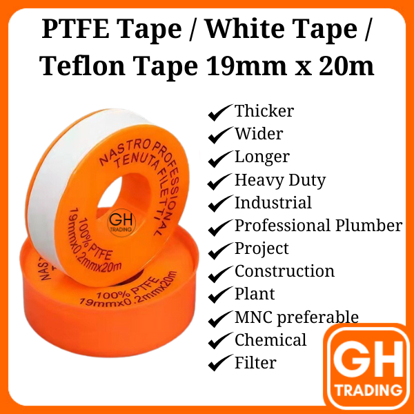 White Tape Big Thick Teflon Tape PTFE Tape Seal Tape Sealing Tape Water ...