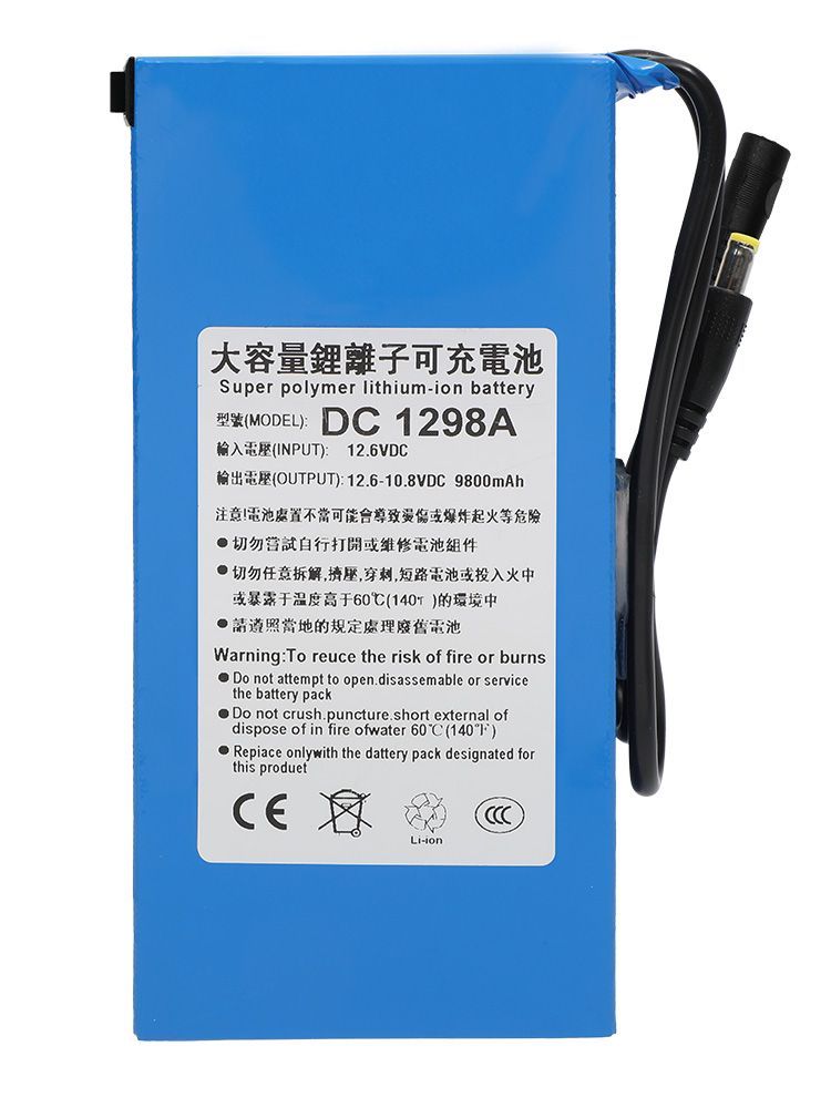 100% ORIGINAL 12v DC Rechargeable Battery Polymer Lithium-Ion Battery ...