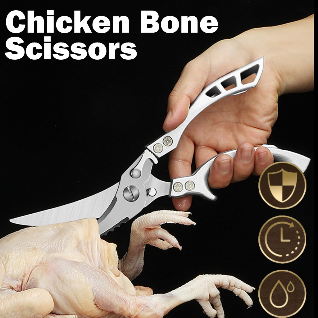 Multifunction Chicken Bone Scissors Kitchen Stainless Steel Shears Chicken Bone Fish Vegetables ...