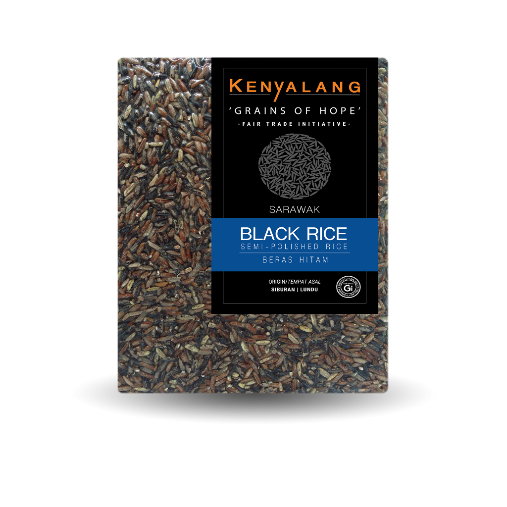 KENYALANG Sarawak Black Rice Semi-Polished (1kg) | Shopee Malaysia
