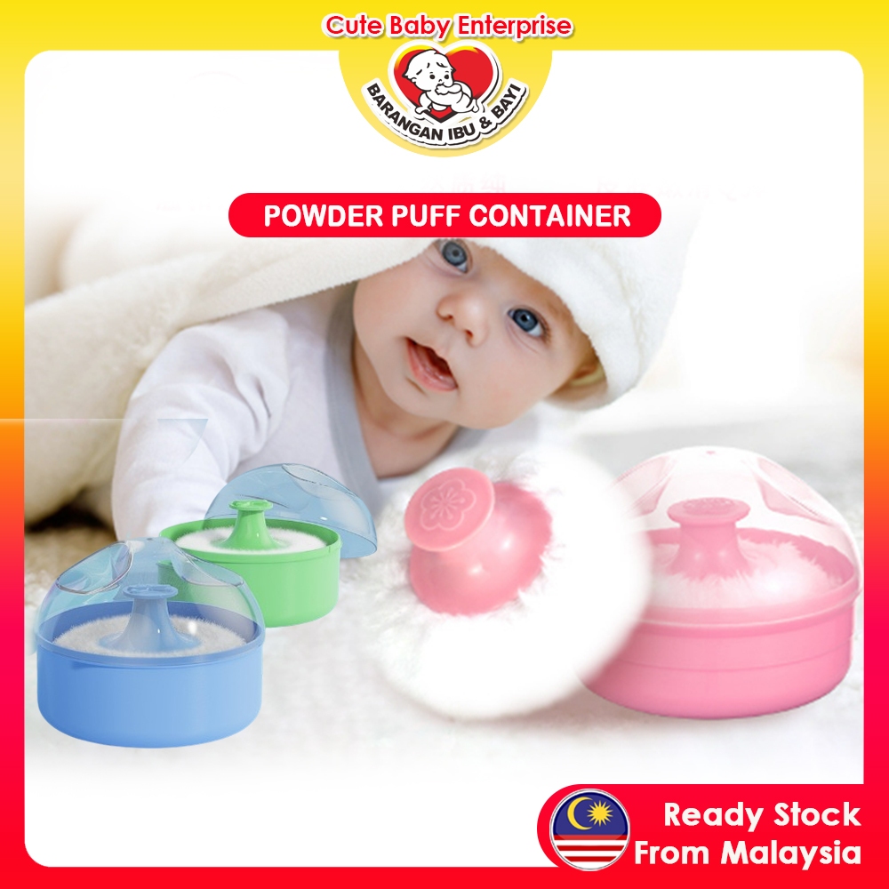 BPA Free Portable Baby Powder Puff Sponge Container Case Box Baby ...
