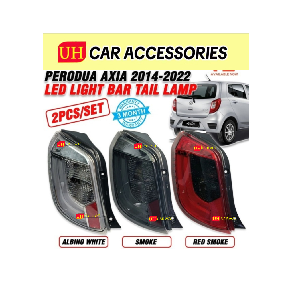 PERODUA AXIA 2014 - 2022 LED LIGHT BAR TAIL LAMP | Shopee Malaysia
