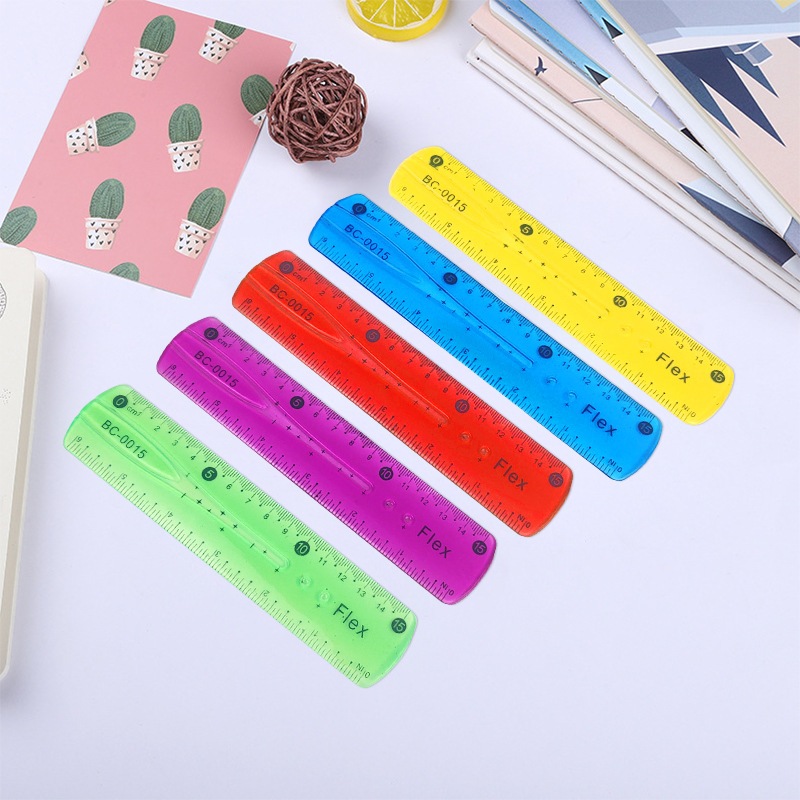 Wholesales High Quality Flexible Ruler 15cm/6inch Flexible Soft Ruler ...