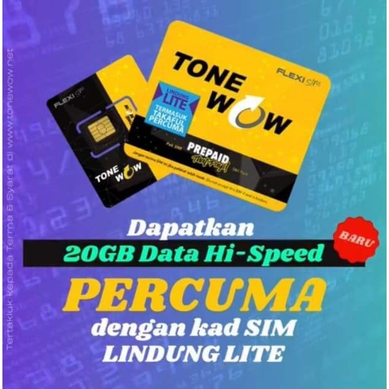FREE Simcard + 20GB DATA HIGHSPEED ] SIMKAD TONEWOW Unlimited DATA ...