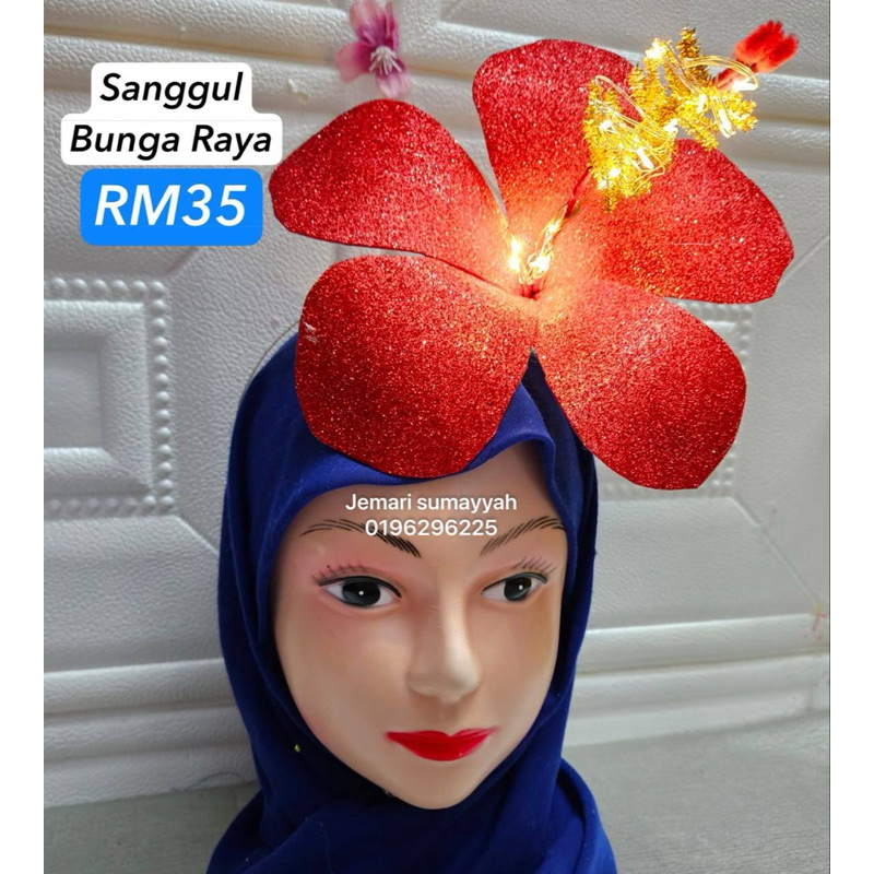 SANGGUL MERDEKA BUNGA RAYA SEMARAK DAN PRIMADONA | Shopee Malaysia