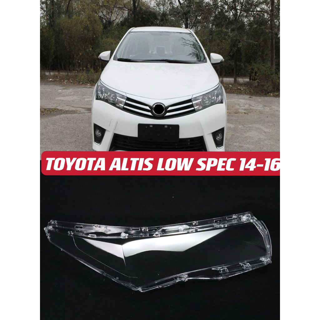 TOYOTA ALTIS LOW SPEC 14 15 16 HEADLAMP COVER / HEADLIGHT COVER LENS ...