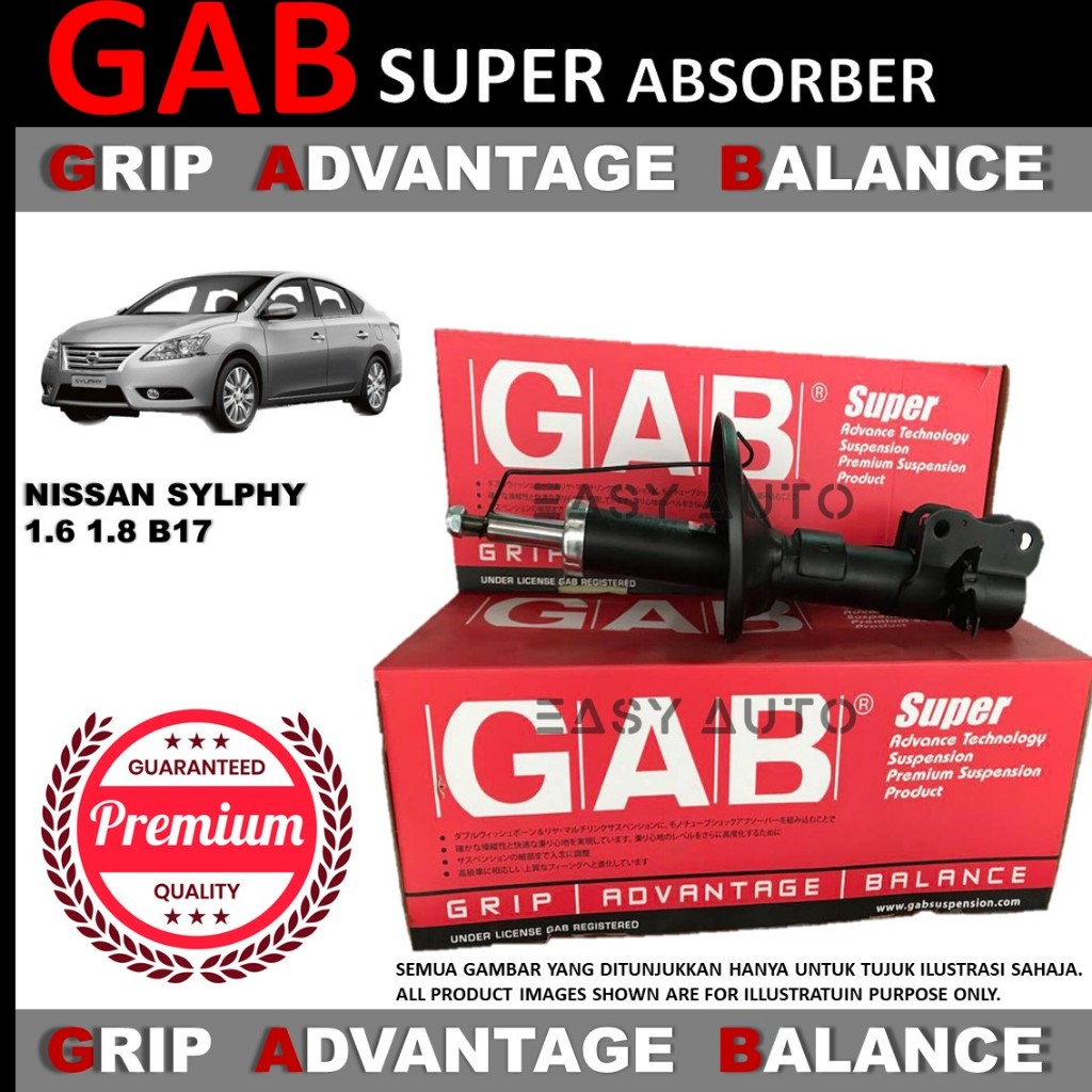 NISSAN SYLPHY 1.6 1.8 (B17) (2014-2020) - ORIGINAL GAB SUPER FRONT AND ...