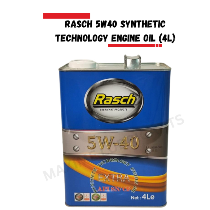 [TURKEY BRAND] RASCH 5W40 SEMI SYNTHETIC ENGINE OIL (4L) | Shopee Malaysia