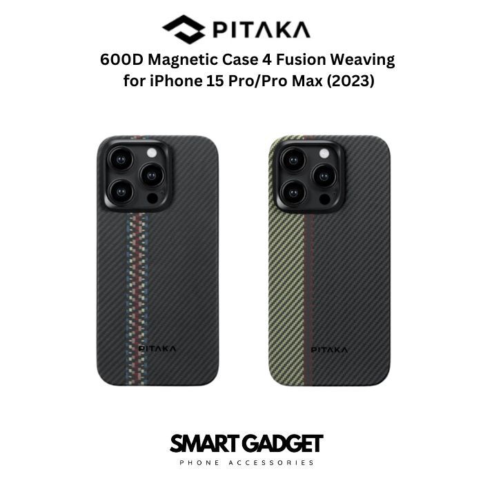 PITAKA 600D Magnetic Case 4 Fusion Weaving for iPhone 15 Pro/Pro Max (2023) | Shopee Malaysia