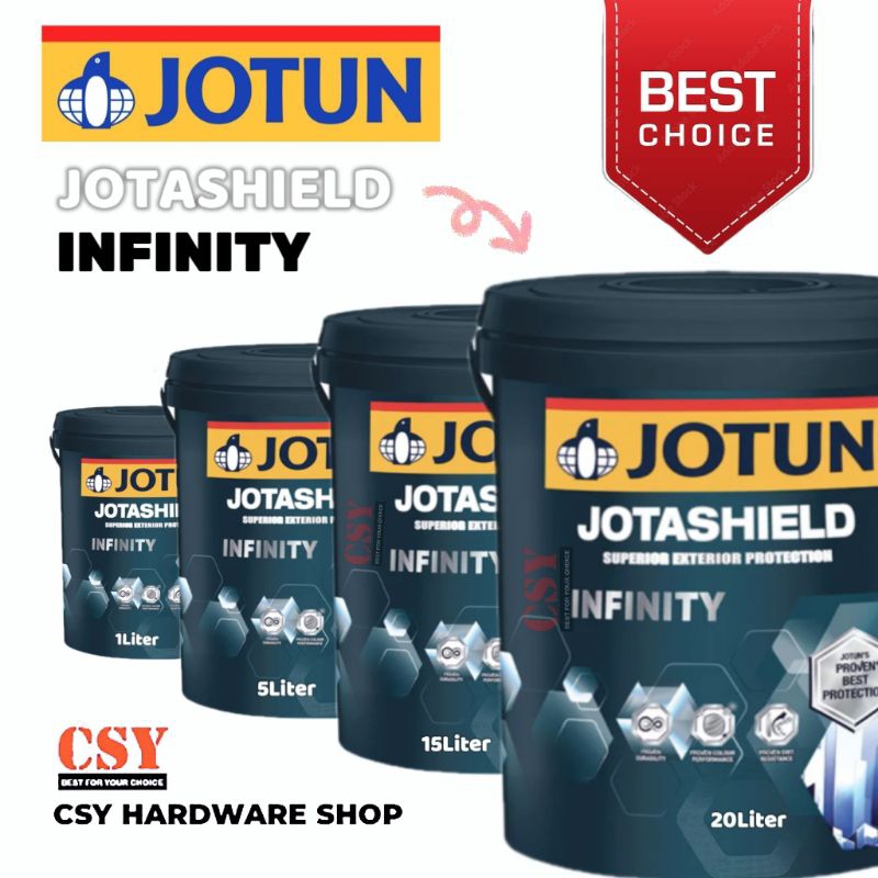 JOTUN Jotashield Infinity 15LITER / Exterior Paint / Cat Luar paling ...