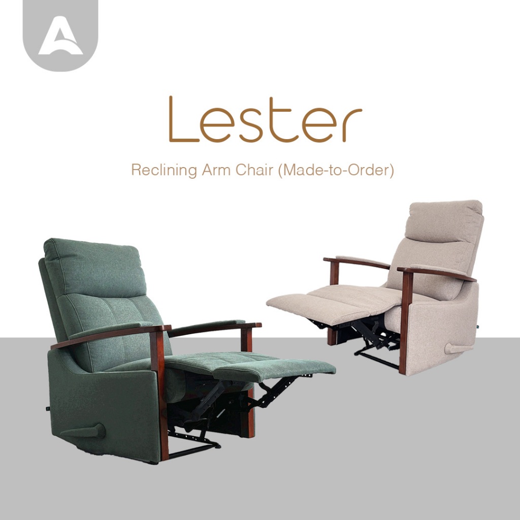 Arturo - Lester Reclining Push Back Arm Chair | Shopee Malaysia