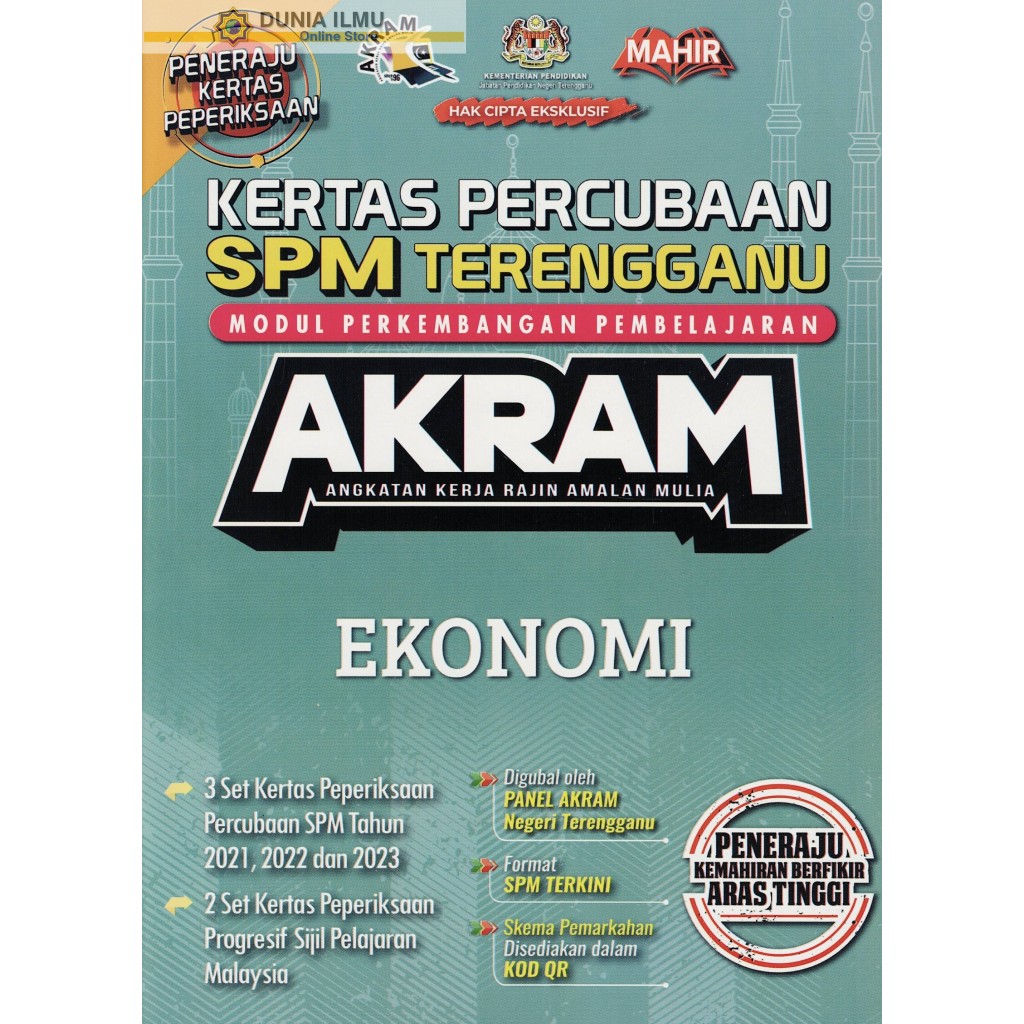 BUKU RUJUKAN : KERTAS PERCUBAAN SPM TERANGGANU AKRAM EKONOMI | Shopee ...