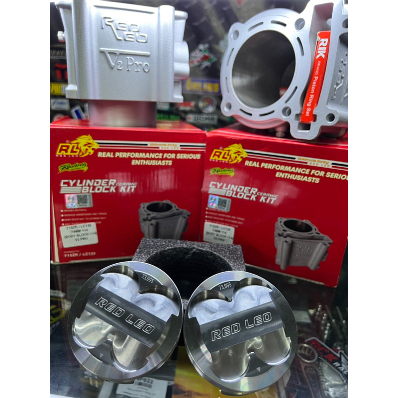 BLOCK LC Y15 65mm 72mm 74mm 76mm🔥ESR MOTOR DAN RED LEO🔥 RACING BLOCK ...