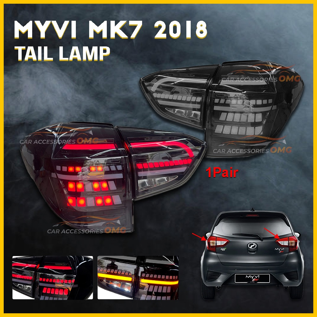 Perodua Myvi 2018 - 2022 MK7 Design Dynamic Tail Lamp Tail Light With ...
