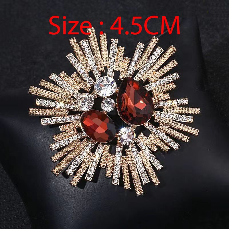 High-end Korean Rhinestones Brooch Pin Tudung Muslima Hijab Pin ...