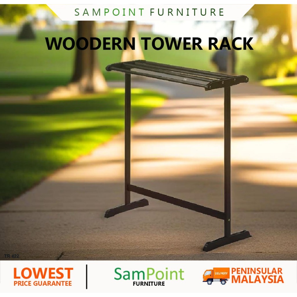 🔥READY STOCK🔥SamPoint Wooden Towel Rack /Penyidai Baju / Rack Tuala ...
