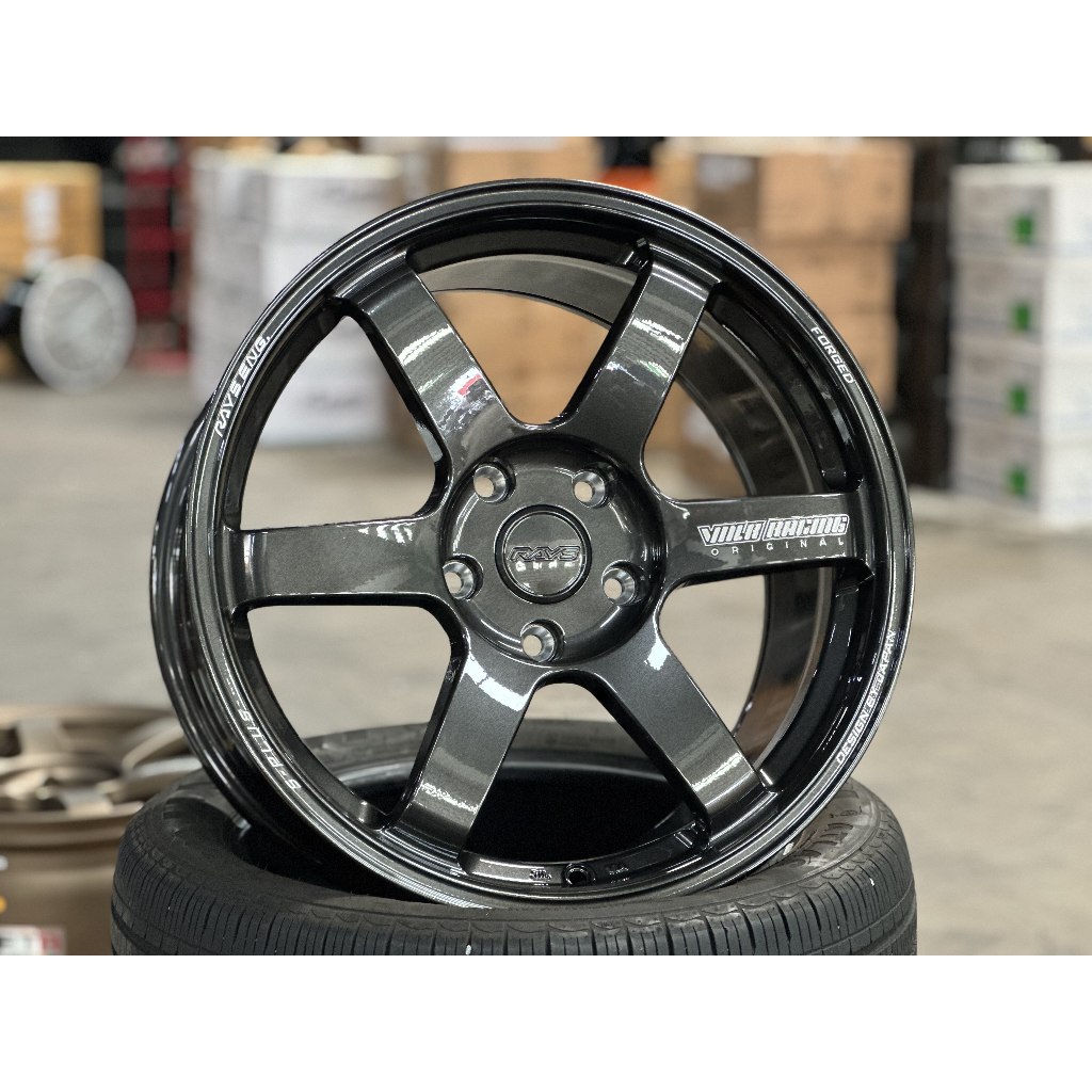 New 18x9.5J AOW TE37 SAGA Rim (set of 4) 5x120 DGM for FK2R FK8R FL5R ...