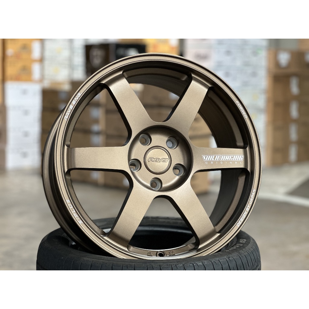 NEW 18X8J AOW TE37 Saga Rim (set of 4) 5X114.3 Bronze for Civic Camry ...
