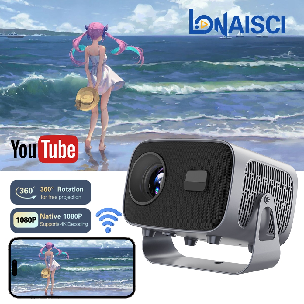 Smart Projector For Phone 360° rotation Android 11 2+16G HDMI Home ...