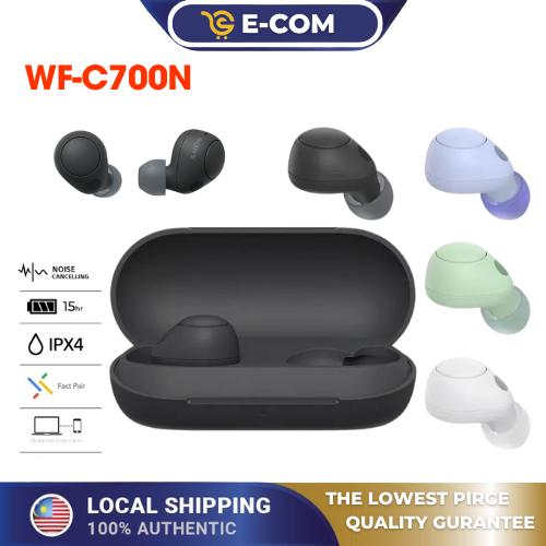 ECOM TWS WF-C700N Earbud Wireless Headphones Bluetooth Earphones HIFI ...