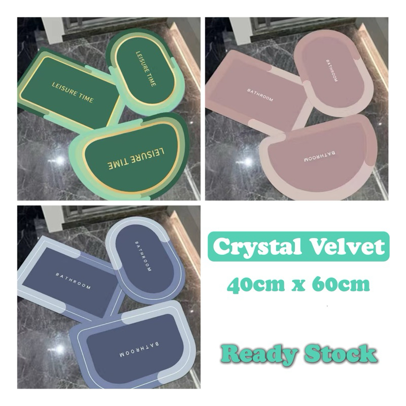 VELVET Creative Modern Floor Mat Kitchen Mat Toilet Bath Bathroom ...