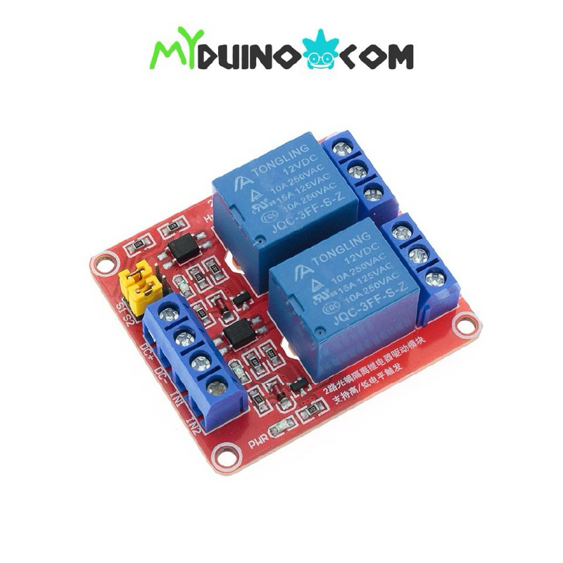 250VAC/30VDC 10A 5VDC 2-Channel Optocoupler Isolated LOW/HIGH Level ...
