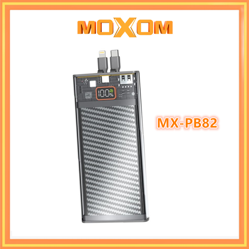 (NO COD) Moxom MX-PB82 10000mAh PD 20W SCP 22.5W Powerbank With LCD ...