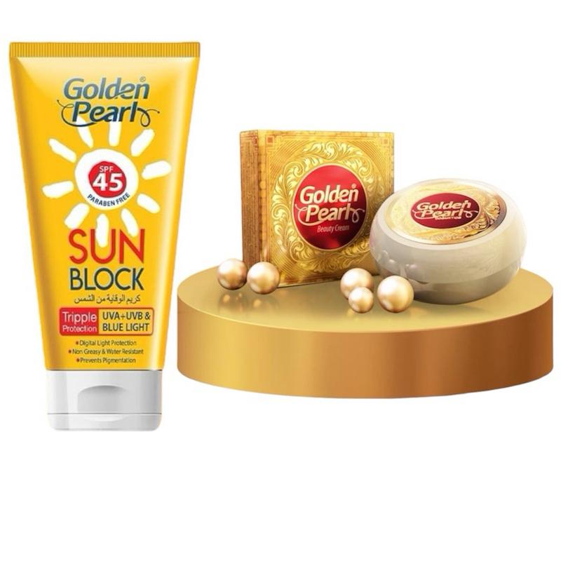 Golden Pearl Cream And Golden Pearl Sun Block Spf45 | Shopee Malaysia