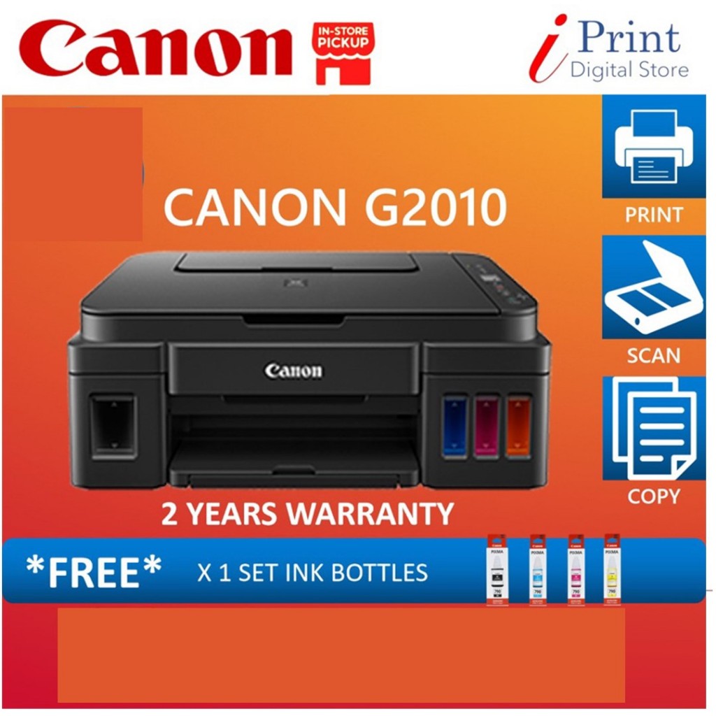 CANON PIXMA G2010 ALL IN ONE TANK PRINTER [ PRINT/SCAN/COPY] | Shopee ...