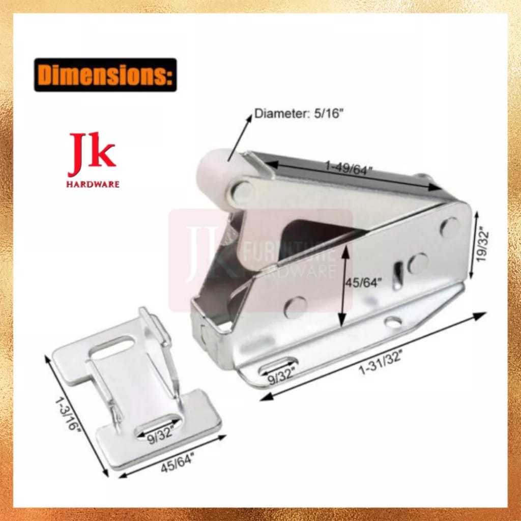 Push to open touch Catch Latch Lock Tip Latch Spring Loaded for Cabinet ...