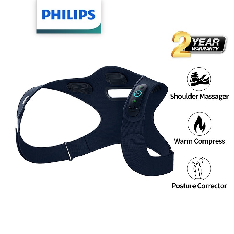Philips Back Posture Corrector Cordless Back Massager with Fast Heating ...