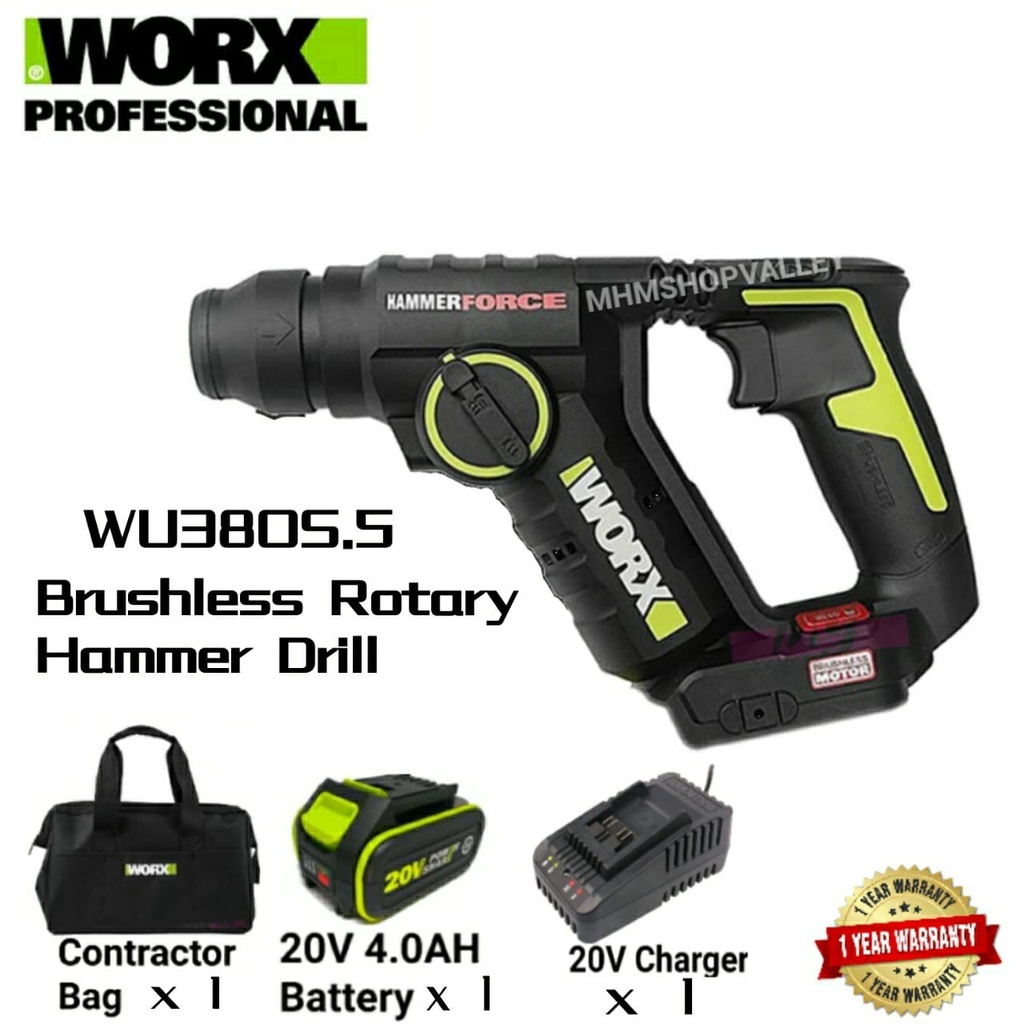 WORX WU380S.5 HAMMER DRILL | Shopee Malaysia