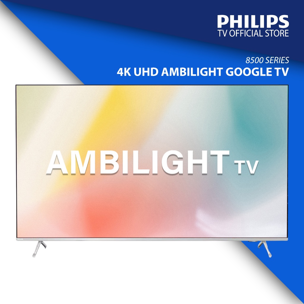 Philips 55 Inch 4K UHD Ambilight Google TV 55PUT8528/68 | Shopee Malaysia