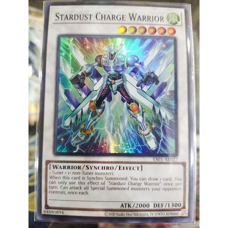 游戏王 PP18-JP005 23TP-JP108 QCCU-JP052 ES01-AE027 Yugioh Stardust Charge Warrior Common/SCR ...