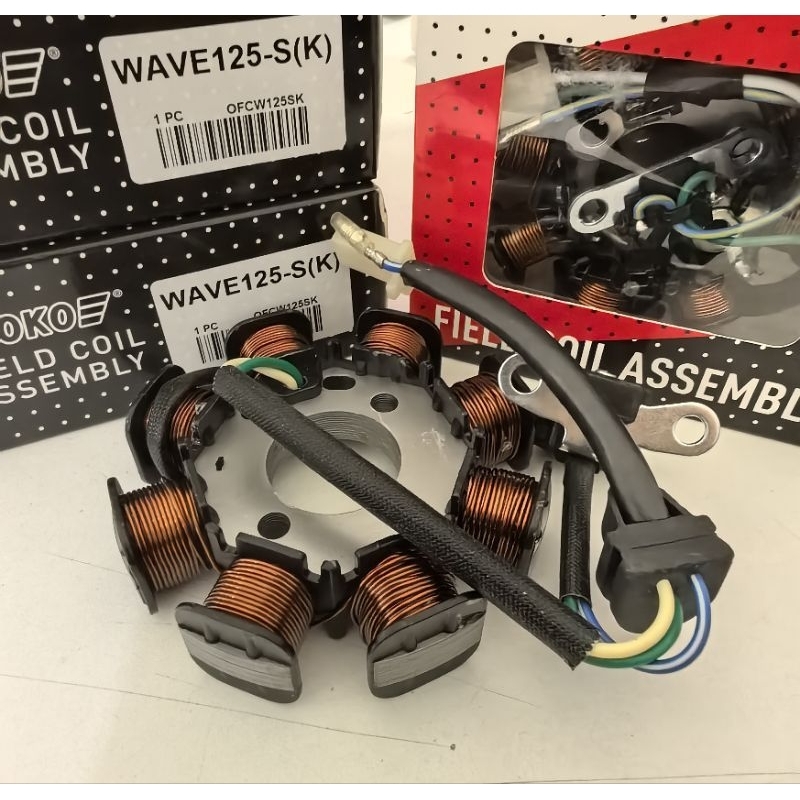 OKO WAVE 125S (KICK) FUEL COIL FIELD COIL STARTER MAGNET COIL ASSY ...